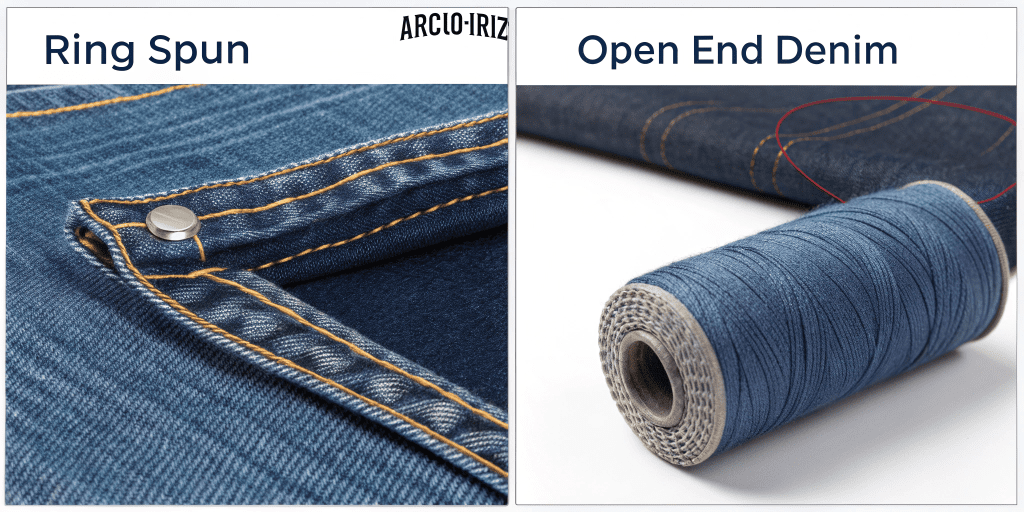 What is the difference between ring spun and open end denim? - Arcoiriz ...