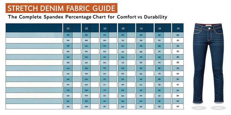 Stretch Denim Fabric Guide: The Complete Spandex Percentage Chart for ...