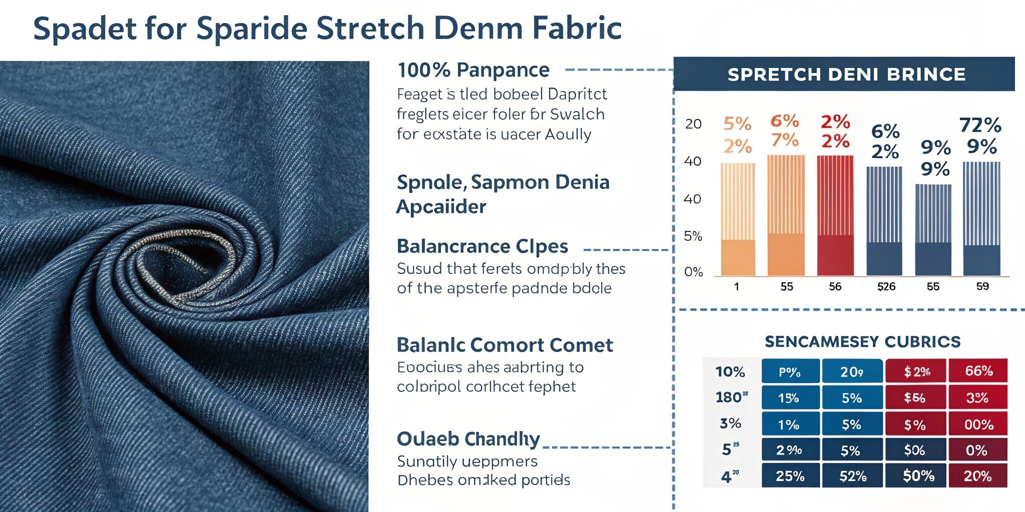 Stretch Denim Fabric Guide: The Complete Spandex Percentage Chart for ...